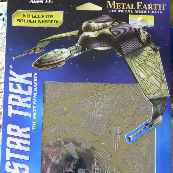 Metal Earth | Toys | Metal Earth Star Trek Klingon Bird Of Pray Museum ...